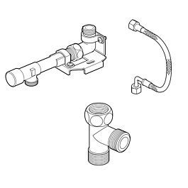 Corner valve VHJ100 for close coupled for Washlet GL 2.0 or Washlet EK ...